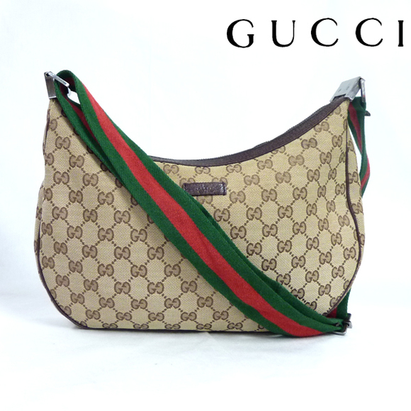Gucci | Bags | Gucci Sherry Line Gg Pattern Crossbody Bag Brown | Poshmark